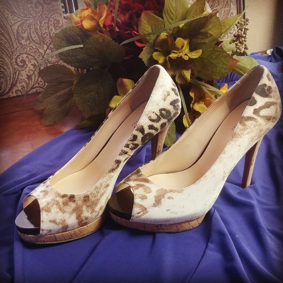 Guess | Shoes | Guess Guess Leopard Print Platform Heels | Poshmark